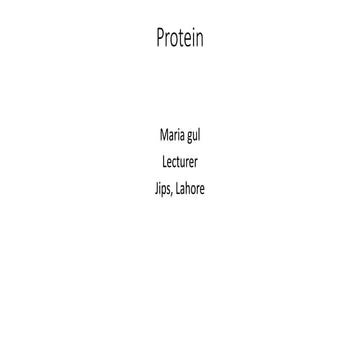 Protein 26 32 | PPTX | Chemistry | Science