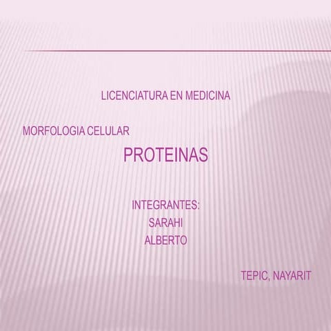 Aminoácidos y proteínas. | PPTX