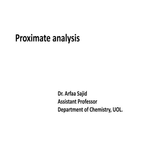 Protein analysis | PPTX