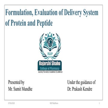 protein and peptide Drug delivery system.pptx