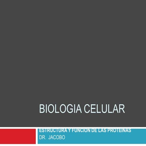 Regulación de proteínas clase de bioquímica 1 | PPTX