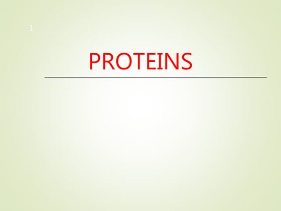 Protein classification | PPT
