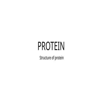 Protein Classification And Structurepptx Chemistry Science 3898