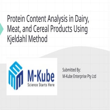 Protein Content Analysis in Dairy, Meat, and Cereal Products Using ...