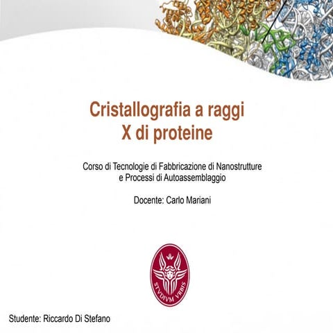 Cristallografia a raggi X di proteine | PDF