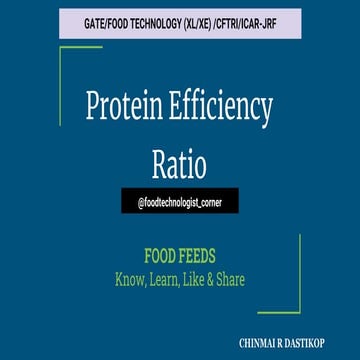 Protein efficiency ratio | PPTX