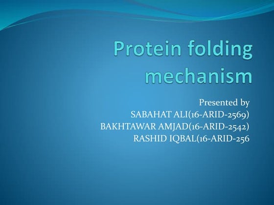 Sequencing of protein | PPT
