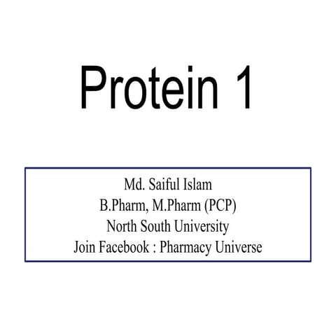 Protein Introduction | PPT