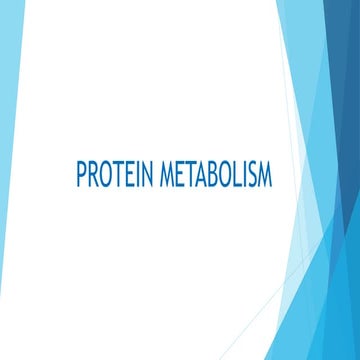 METABOLISM OF PROTEINS B.sc Generic Nursing .pptx