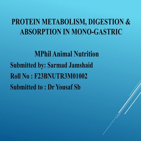 Protein Metabolism, Digestion and Absorption.pptx