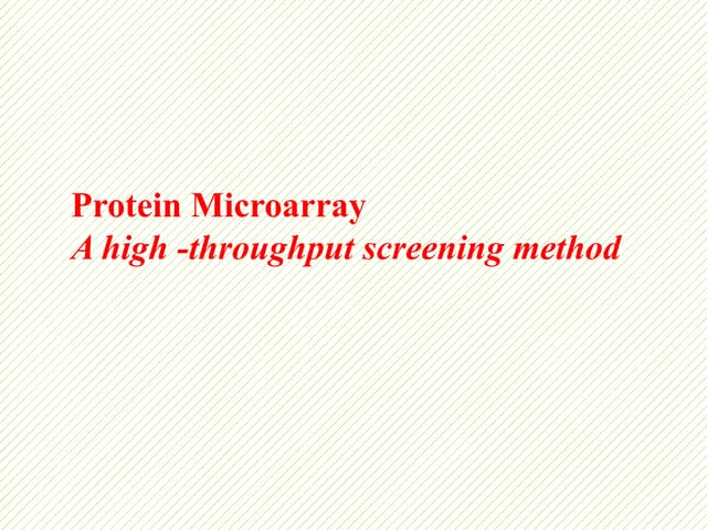 Protein microarray .pptx