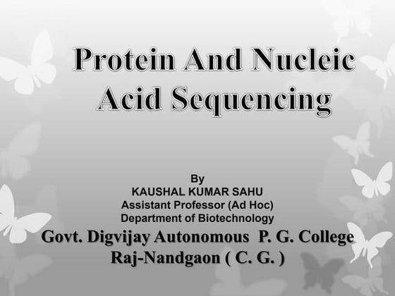 Sequencing of protein | PPT