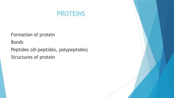 Forces that stablise protein structure | PPTX | Chemistry | Science