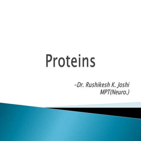 Biochemistry lecture notes proteins | PDF