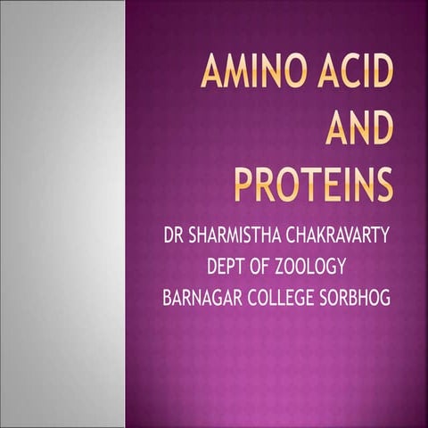 Proteins | PPT | Chemistry | Science
