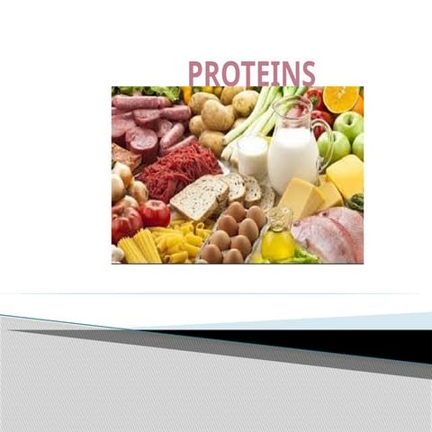 Proteins classification, source, function & RDA | PPTX