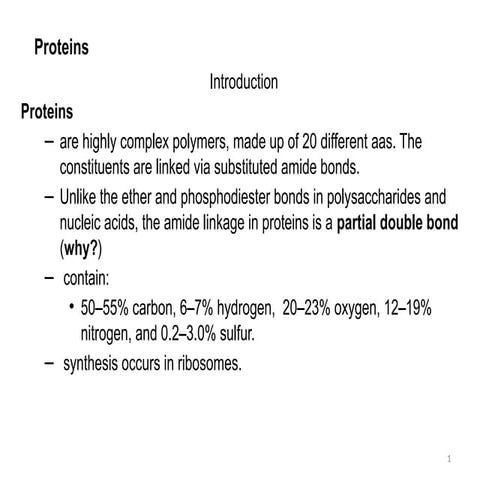 Proteins (Structural VS Functional proteins and their use) | PPTX