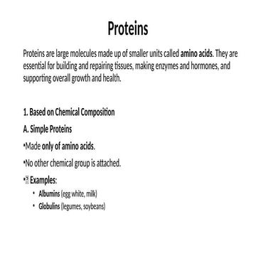 Proteins.it is the topic of food technology and sciences | PPTX