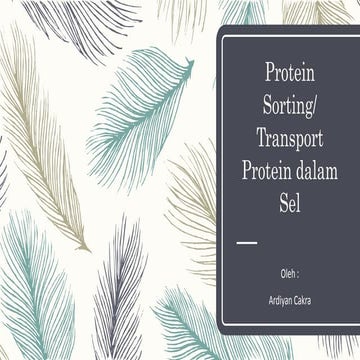 Protein Sorting | PPTX