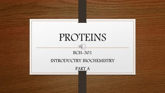 Proteins | PPT