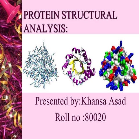 Protein Structural Analysis Ppt