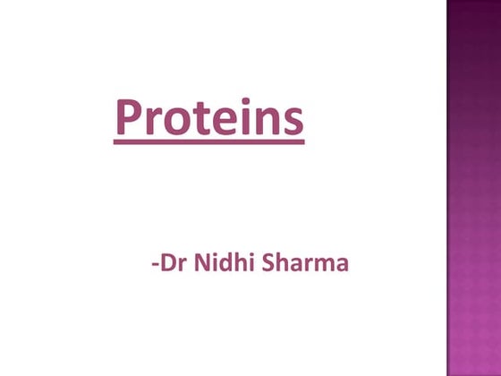 Proteins (2) | PPT