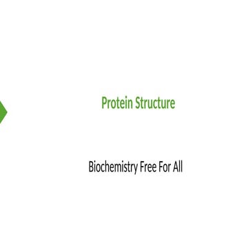 Protein Structure in biology slides .pptx