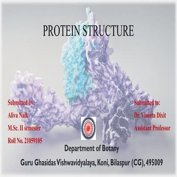 Protein structure: details | PPTX