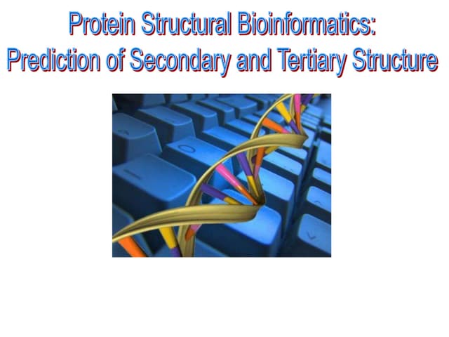 Chou fasman algorithm for protein structure prediction | PPTX