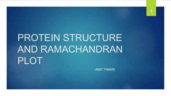 Ramachandran plot | PPTX | Chemistry | Science