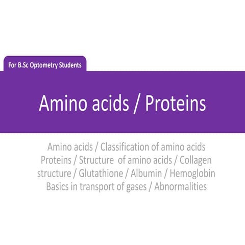 Protein structure | PPT