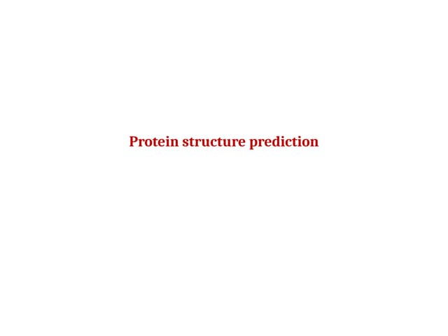 Chou fasman algorithm for protein structure prediction | PPTX | Chemistry | Science