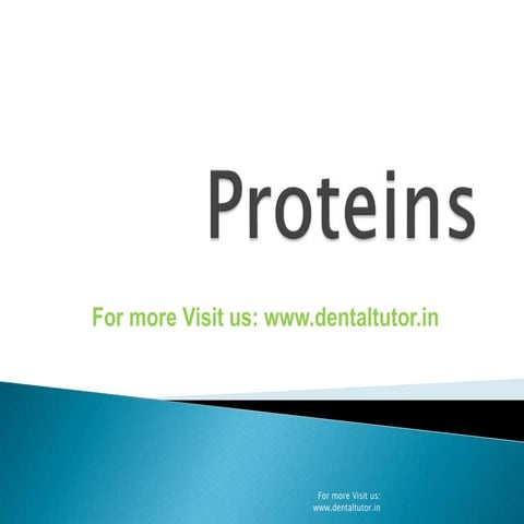 Proteins | PPT | Free Download