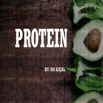 protein unit 3.pptx bsc nursing 2nd semester | PPTX