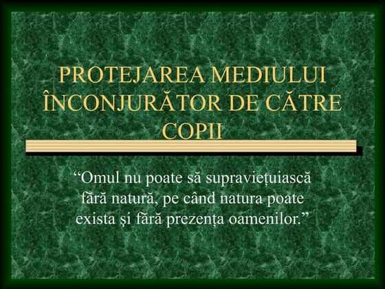Protectia mediului material didactic | PPT