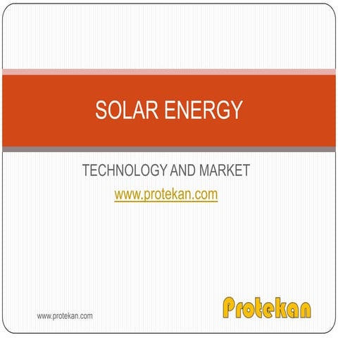 Overview of Solar Energy | PPTX