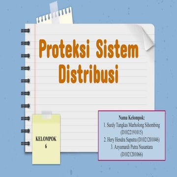 proteksi sistem distribusi kelompok 6.pptx