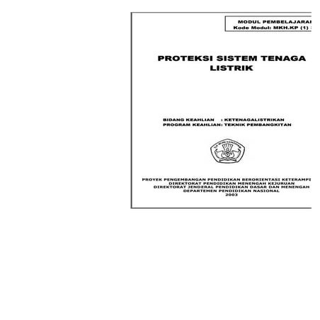 Proteksi sistem tenaga_listrik | PDF