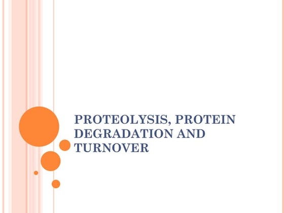 Proteolysis | PPT