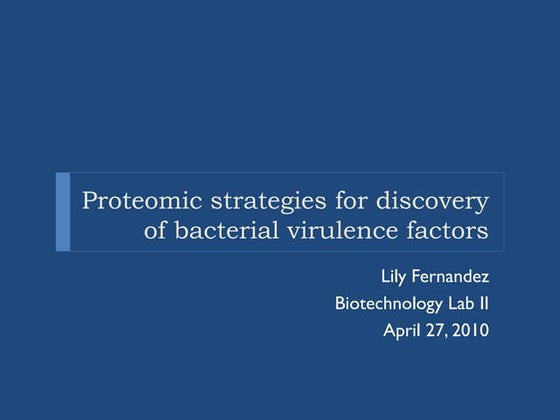Bacterial virulence factors | PPTX
