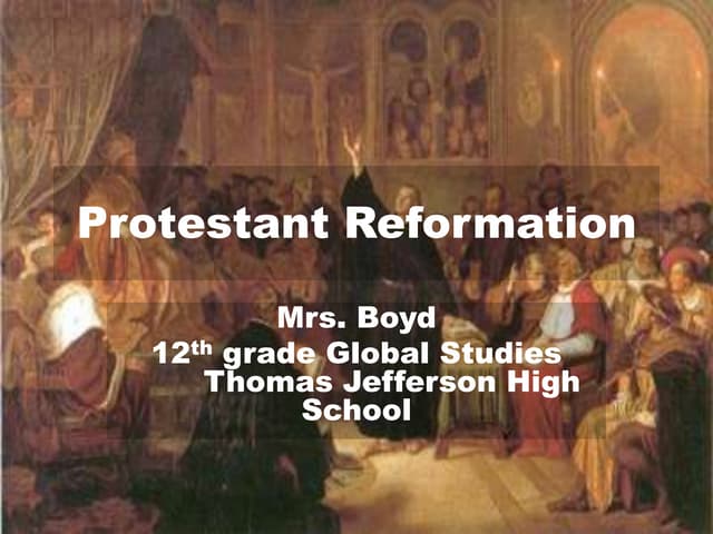 The protestant reformation powerpoint | PPT