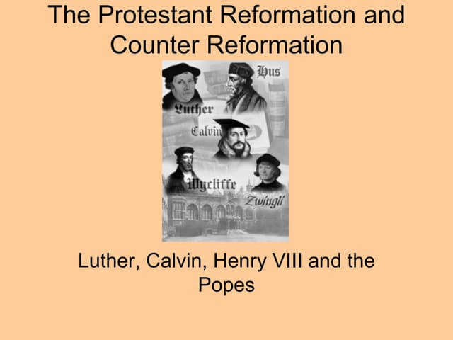The protestant reformation powerpoint | PPT