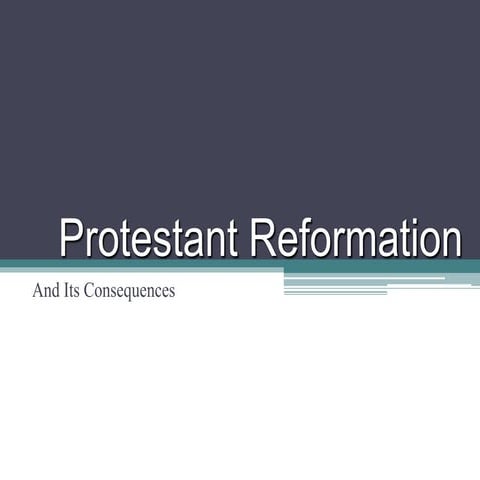 The protestant reformation powerpoint | PPT