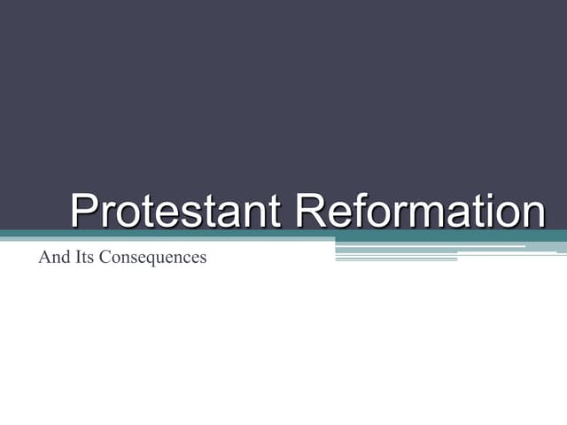 The protestant reformation powerpoint | PPT