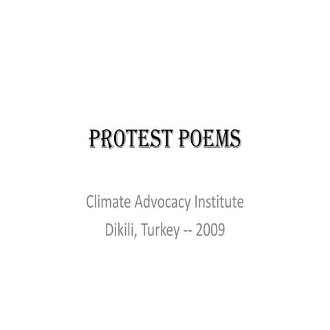 Protest Poems #1 | PPTX