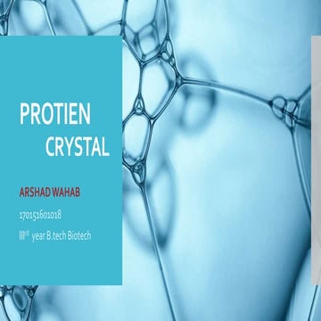 Protien crystal | PPTX