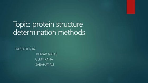 Sequencing of protein | PPT