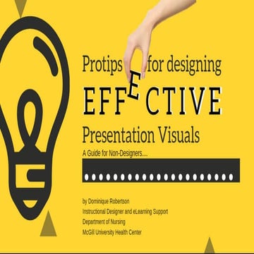 Protips visual comms | PDF