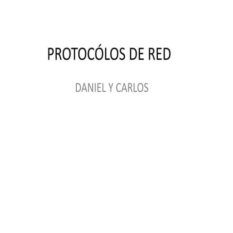 Protocólos de red | PPTX