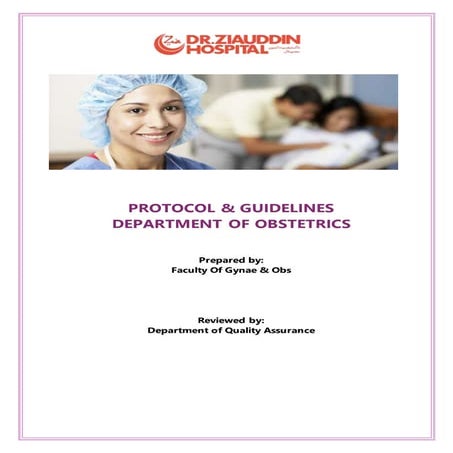Protocol obs-edited | DOC | Pregnancy | Reproductive Health